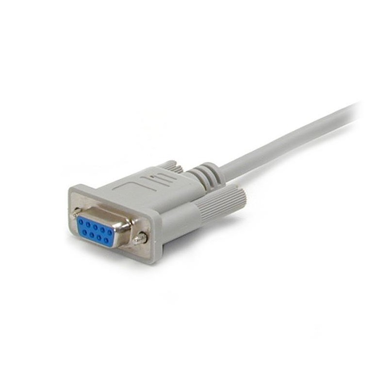 StarTech.com Cable de 3m de módem nulo serie cruzado DB9 hembra a DB25 ...
